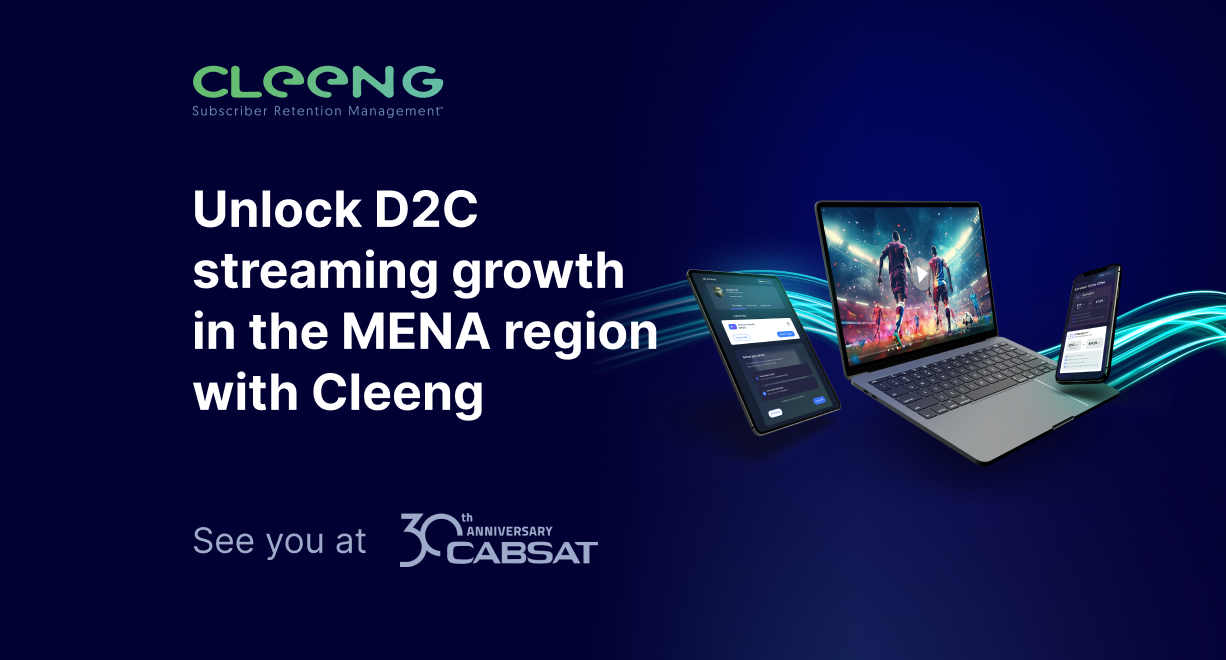 Unlock D2C streaming growth in MENA - Meet with Cleeng at CABSAT 2024